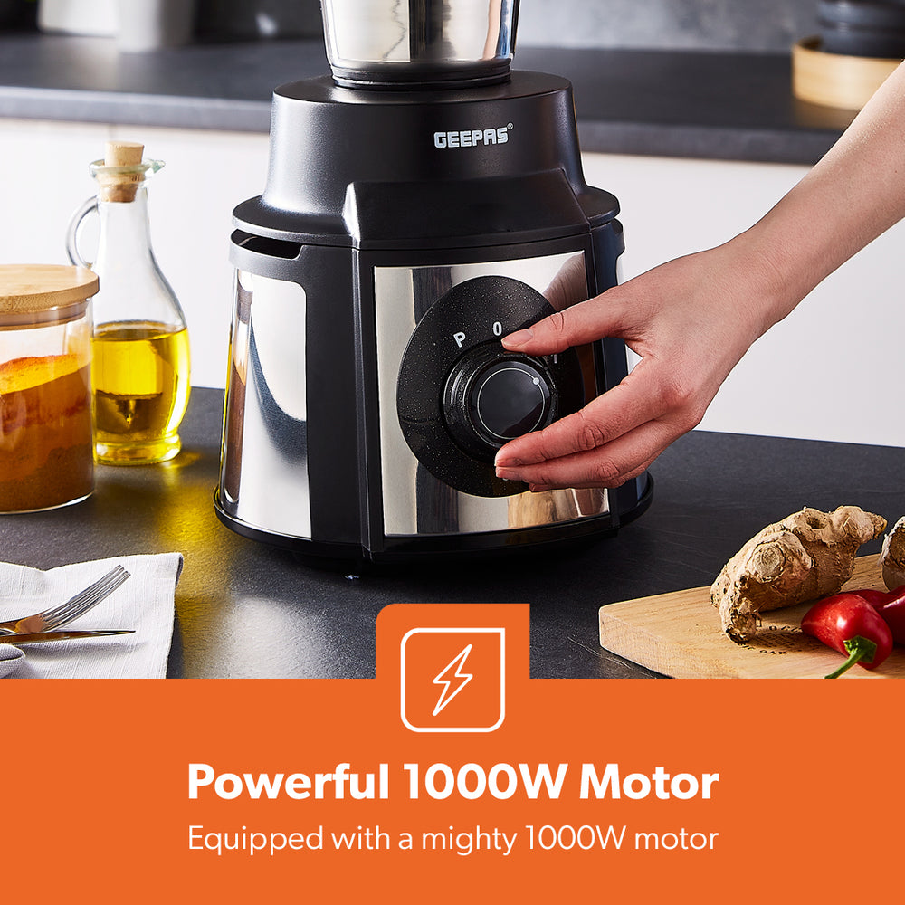 5-in-1 'Elegance' Wet & Dry Electric Mixer Grinder 1000W | Geepas UK