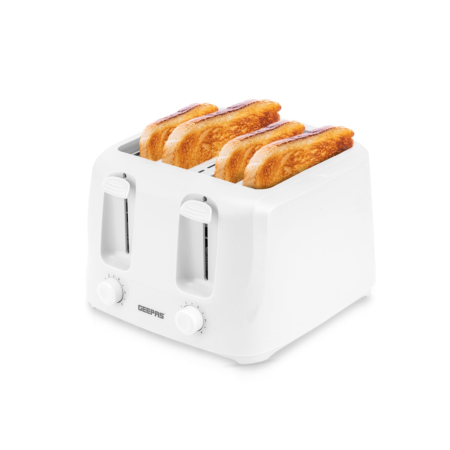 Four-Slice White Bread Toaster Toastmaster 1400W | Geepas UK