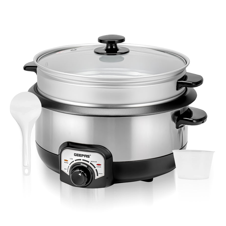 7-In-1 Energy Smart Multi-Cooker and Slow Cooker Pot | Geepas UK