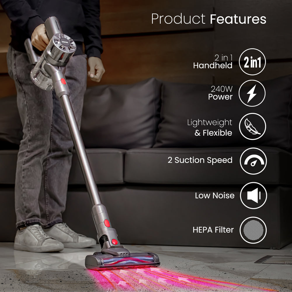 Geepas 2-In-1 Cordless Handheld Vacuum Cleaner