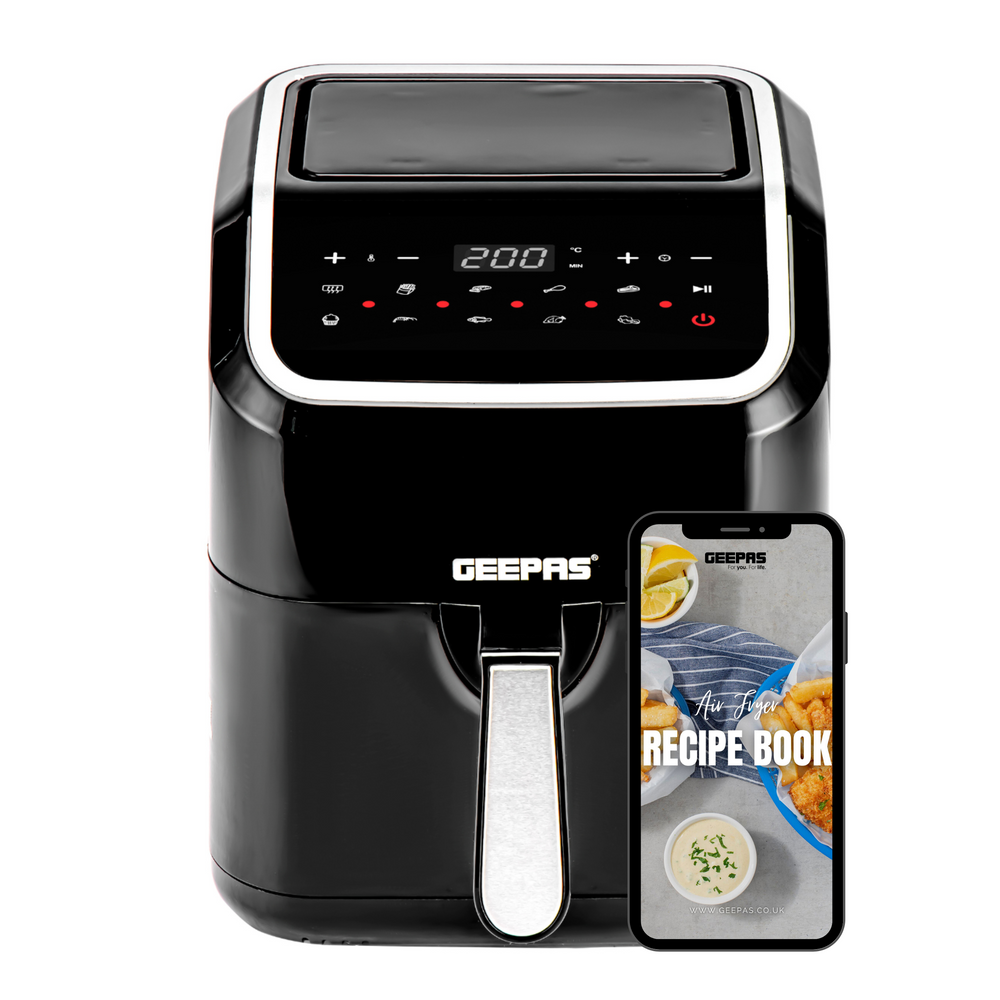 5L Digital Instant Vortex Air Fryer + Free Recipe E-Book | Geepas UK